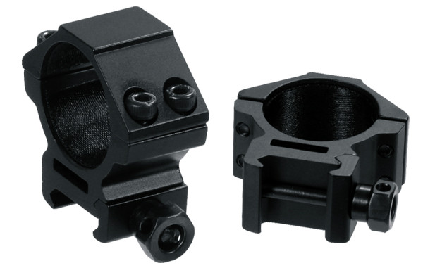 UTG 30MM LOW PROFILE SCOPE RINGS, HEX THUMB NUT, PICATINNY, RGWM-30L4