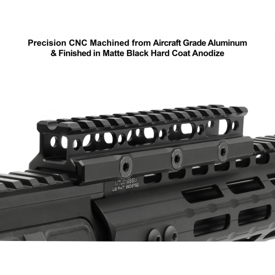 UTG SUPER SLIM PICATINNY RISER MOUNT, 0.83" HEIGHT, 13 SLOTS, MT-RSX8L