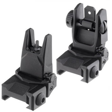 UTG PRO FLIP-UP FRONT & REAR SIGHT SET, PICATINNY, Made in the USA