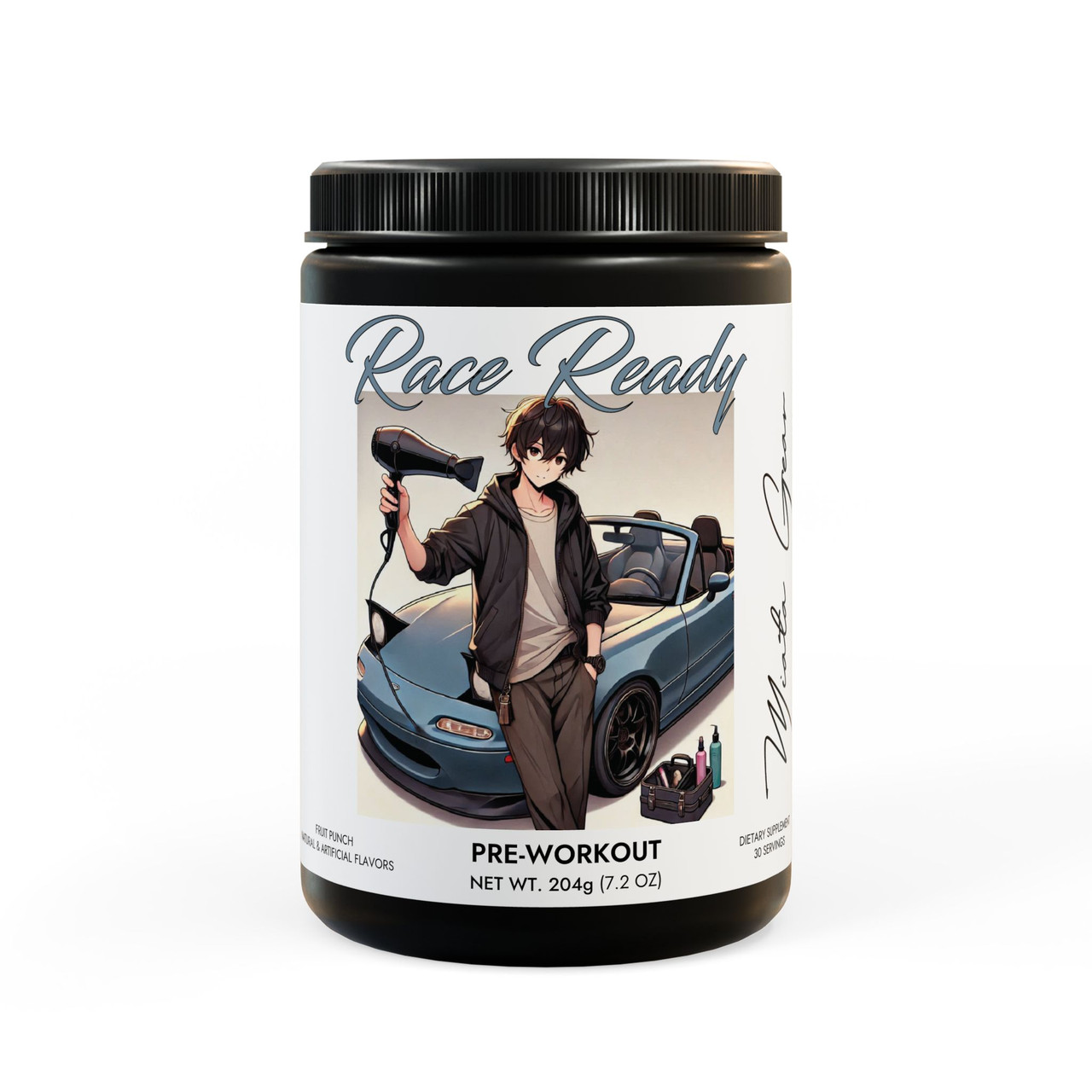Race Ready Pre-Workout Supplement, Fruit Punch (204g, 7.1oz) - MiataGear