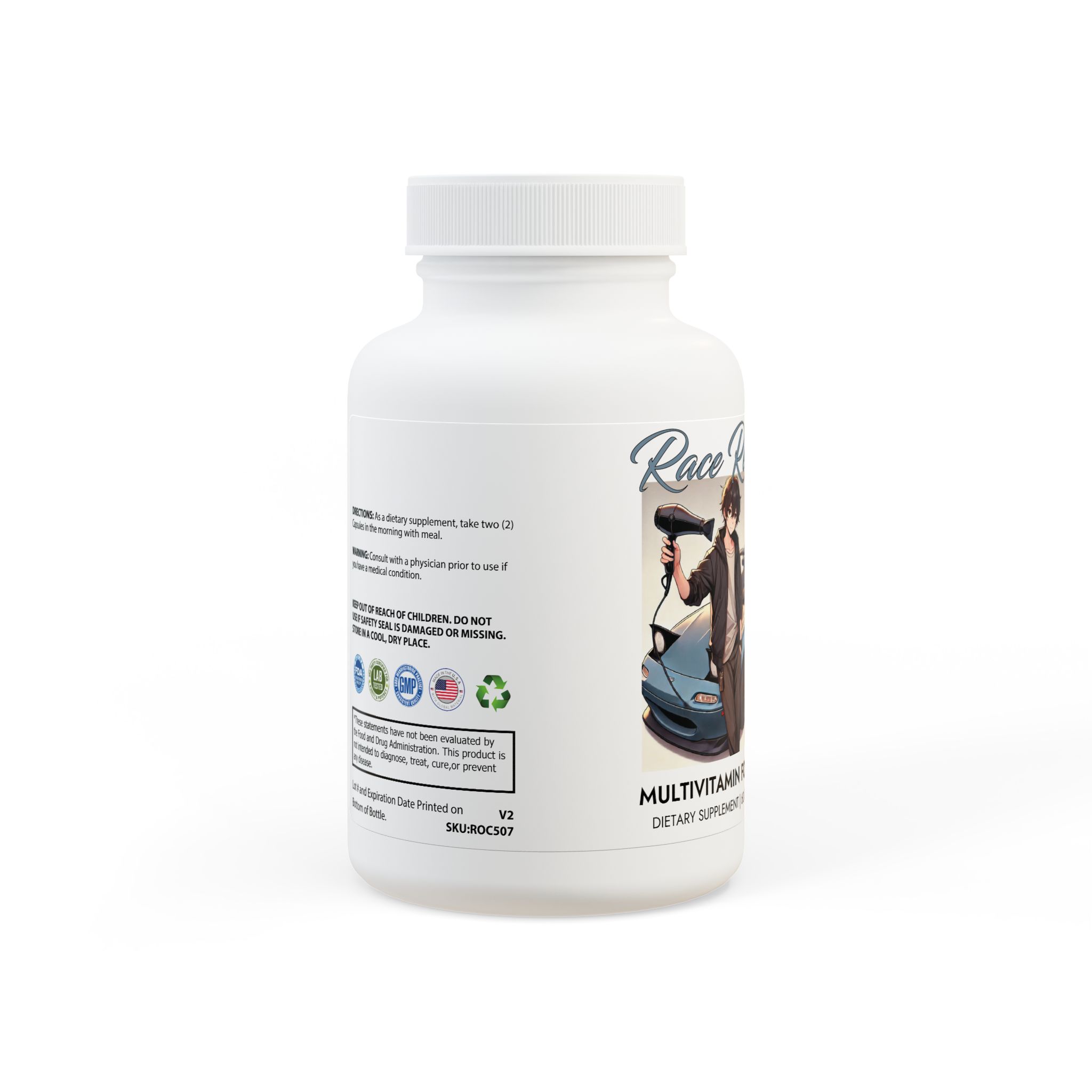 Race Ready Multivitamin for Men Supplement (60 Capsules) - MiataGear