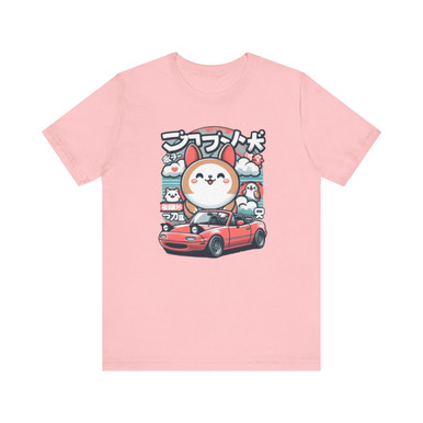 Kawaii Shiba Inu and Miata T-shirt
