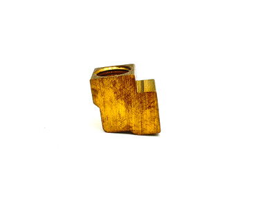502X4 Brass Adapter, 1/4 in Inverted Flare Union, 90 Deg Elbow