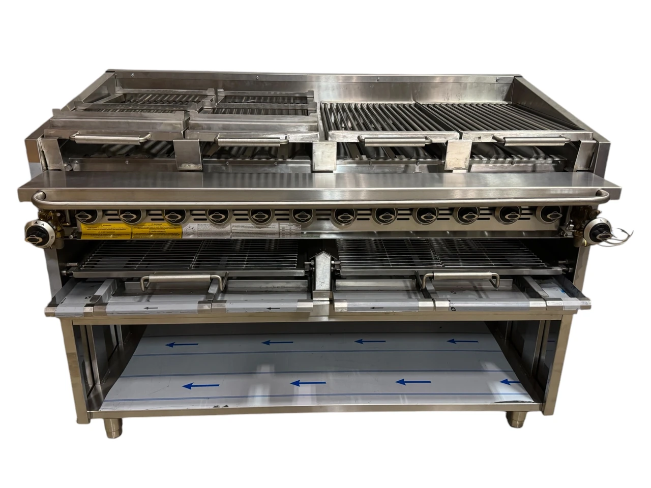 Heavy-Duty Radiant Charbroiler 60" - ETL / NSF Certified