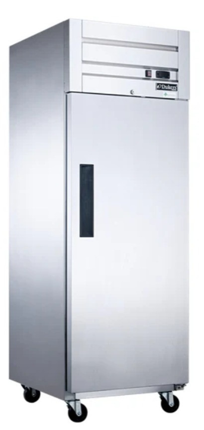 Dukers Commercial Single Door Top Mount Freezer in Stainless Steel ...