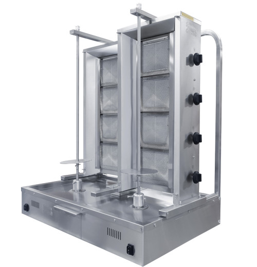 Commercial Duel Shawarma Grill Machine 4 Burners