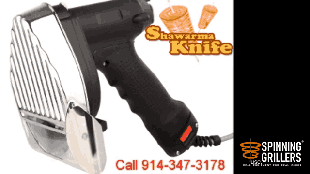 Electric Shawarma Knife - Doner Knife - Gyro Knife - Spinning Grillers ...