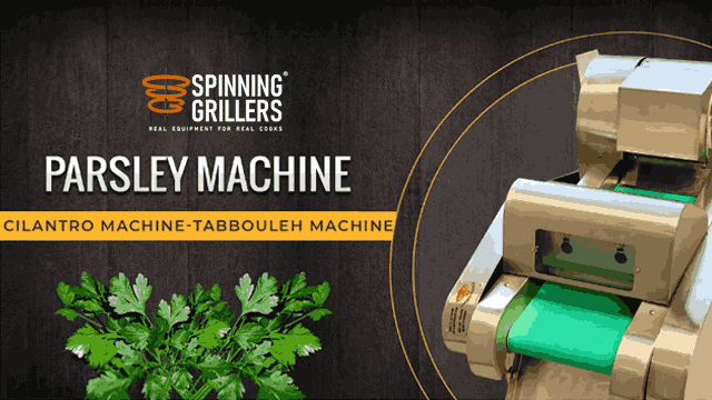 Parsley Chopping Machine for Restaurant Kitchen - Spinning Grillers ...