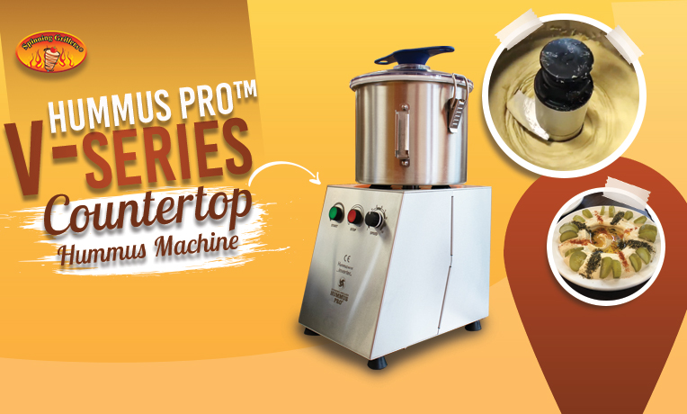 Hummus Pro - V-Series- Countertop Hummus Machine | Spinning Grillers