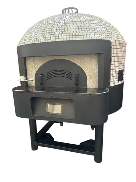 Maestro Commercial Rotating 6 Pizza Oven - Gas Burner with Stand ...