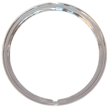 Polished Smooth Stainless Steel Trim Rings 1-5/8 inch Deep