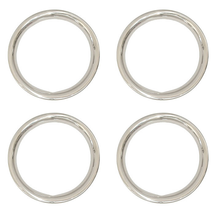 15" Trim Ring Solid Stainless Steel Polished Brilliant Mirror Luster ...