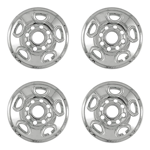 1999-2014 Chevrolet Silverado Wheel Cover Skins Set of 4 Chrome 2500 ...