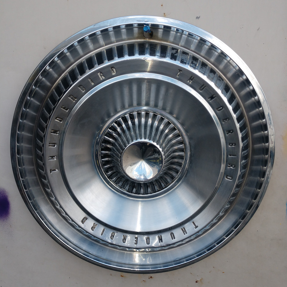'65 Thunderbird hubcap without spinner - Used Hubcaps Used Wheel Covers ...