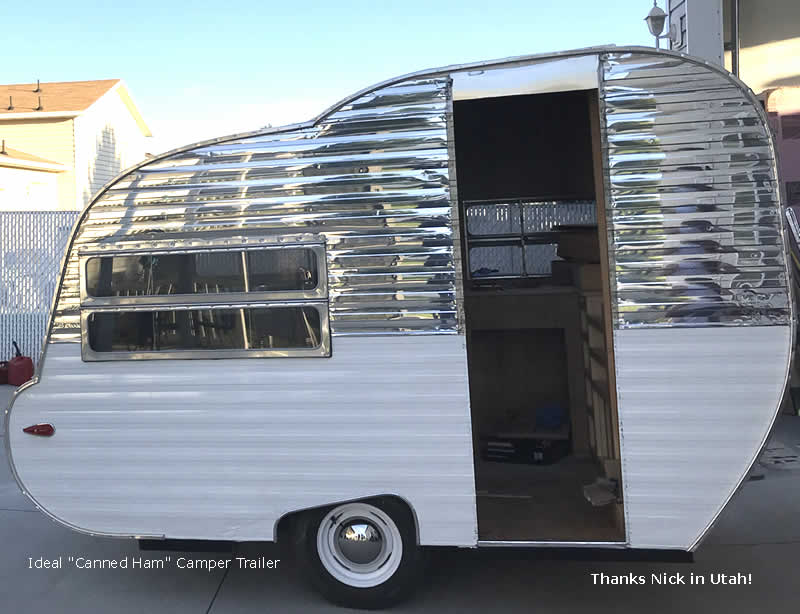 Trailer Baby Moon Hubcap Wheel Covers for Vintage Trailers 12 inch Wheels