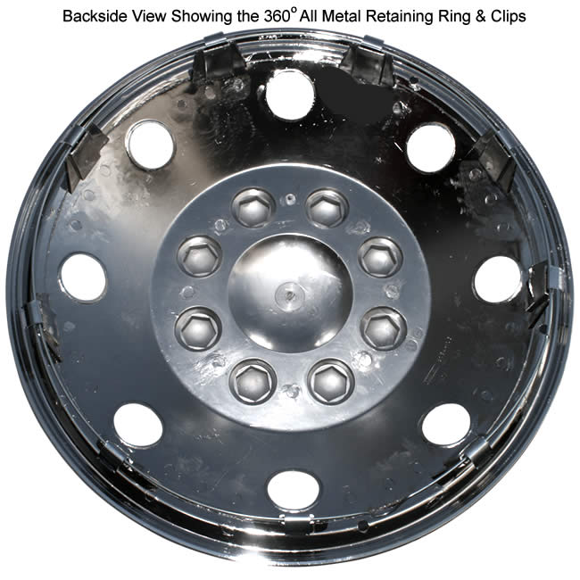 Universal Fit Motorhome Hubcaps 16 inch Chrome ABS RV Wheel Covers