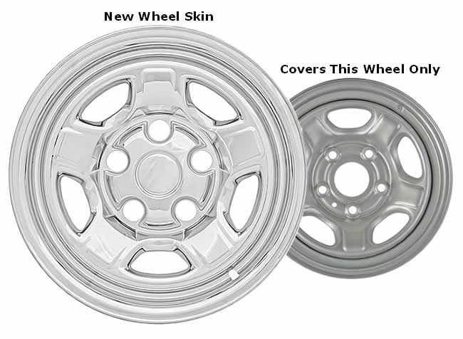 2005-2011 Dodge Dakota Wheel Cover Skins Chrome Pop-on Hubcaps