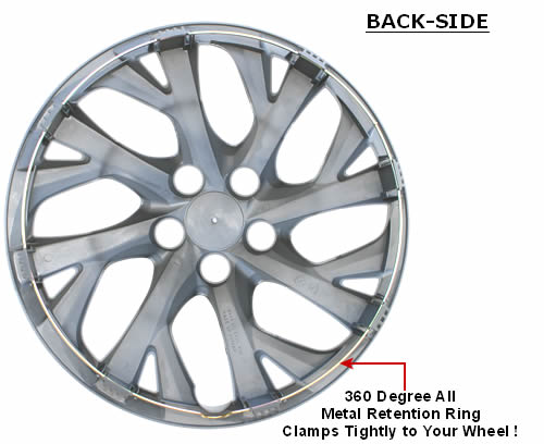 2017 2018 Toyota Corolla Hubcaps 16 inch Silver Replacement Covers Set of 4