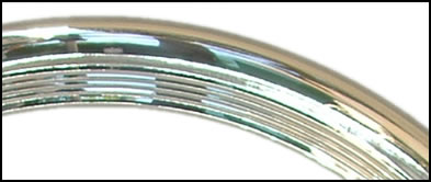 17" 4-Ridge Trim Ring Beautiful Polished Solid Stainless Steel Beauty Rings