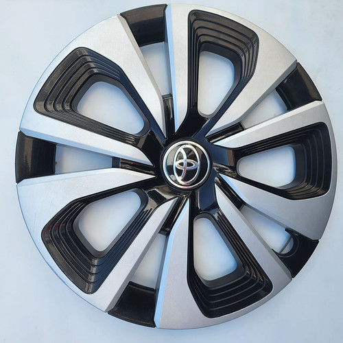 17'-19' Toyota Prius Prime Hubcap OEM Prime Wheel Cover Charcoal/Silver