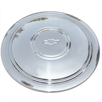 Solid Stainless Steel Chevy Center Cap for Rally Wheel 7 inch diameter