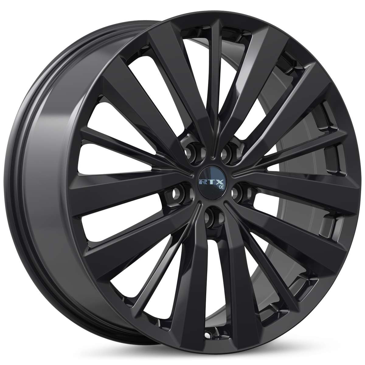 RTX Ni02 Wheels Rims 17x7 5x114.3 Gloss Black 35mm | 083498