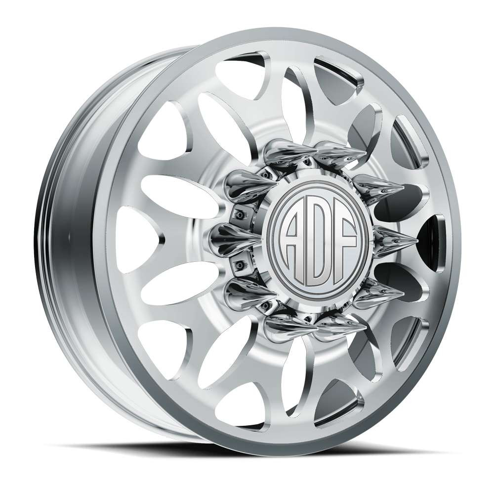 ADF Wheels Zyn 20x8.25 8x275 Polished 145mm Wheels