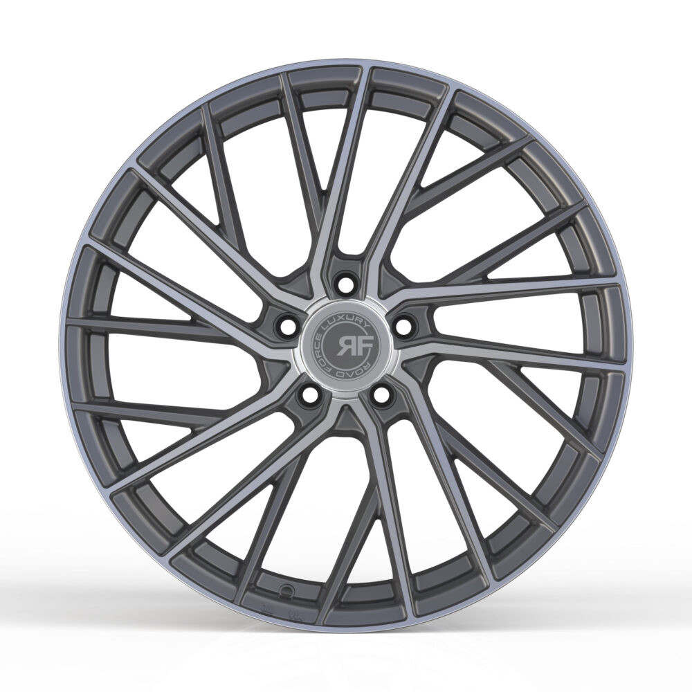 Road Force Rff2 20x10.5 Gunmetal Machineed 20mm Blank Wheels