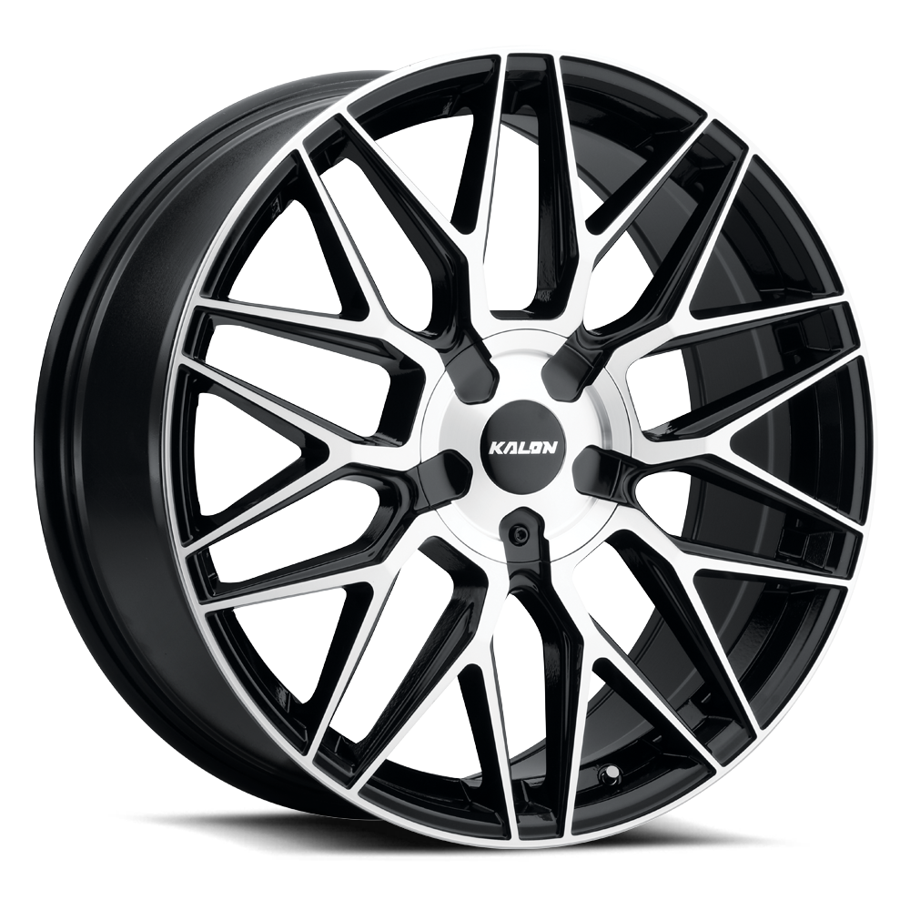 Kalon Blitz 203 Wheels Rims 17x7.5 5x110 5x114.3 Gloss Black Machined ...