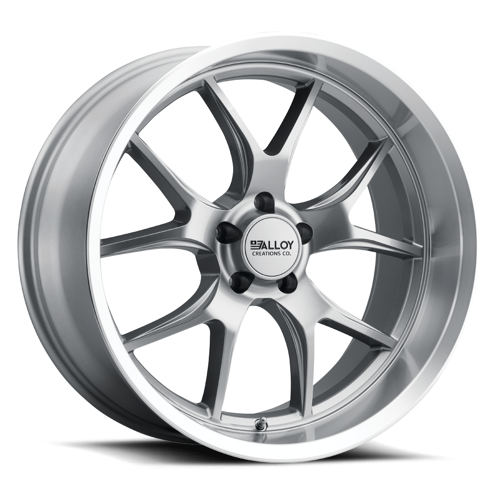 Alloy Creations Ac525 Wheels Rims 18x9.5 5x114.3 Gray Machined Lip 6mm ...