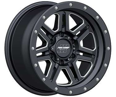 Pro Comp Series 62 Apex 20x10 6x5.5 6x139.7 Black Milled -18 Wheels ...