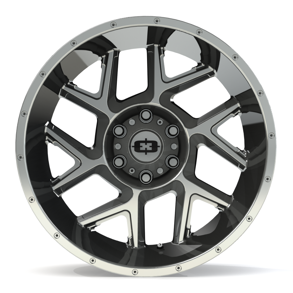 Vision Sliver 360 20x9 6x139.7/6x5.5 Chrome 0mm Wheels