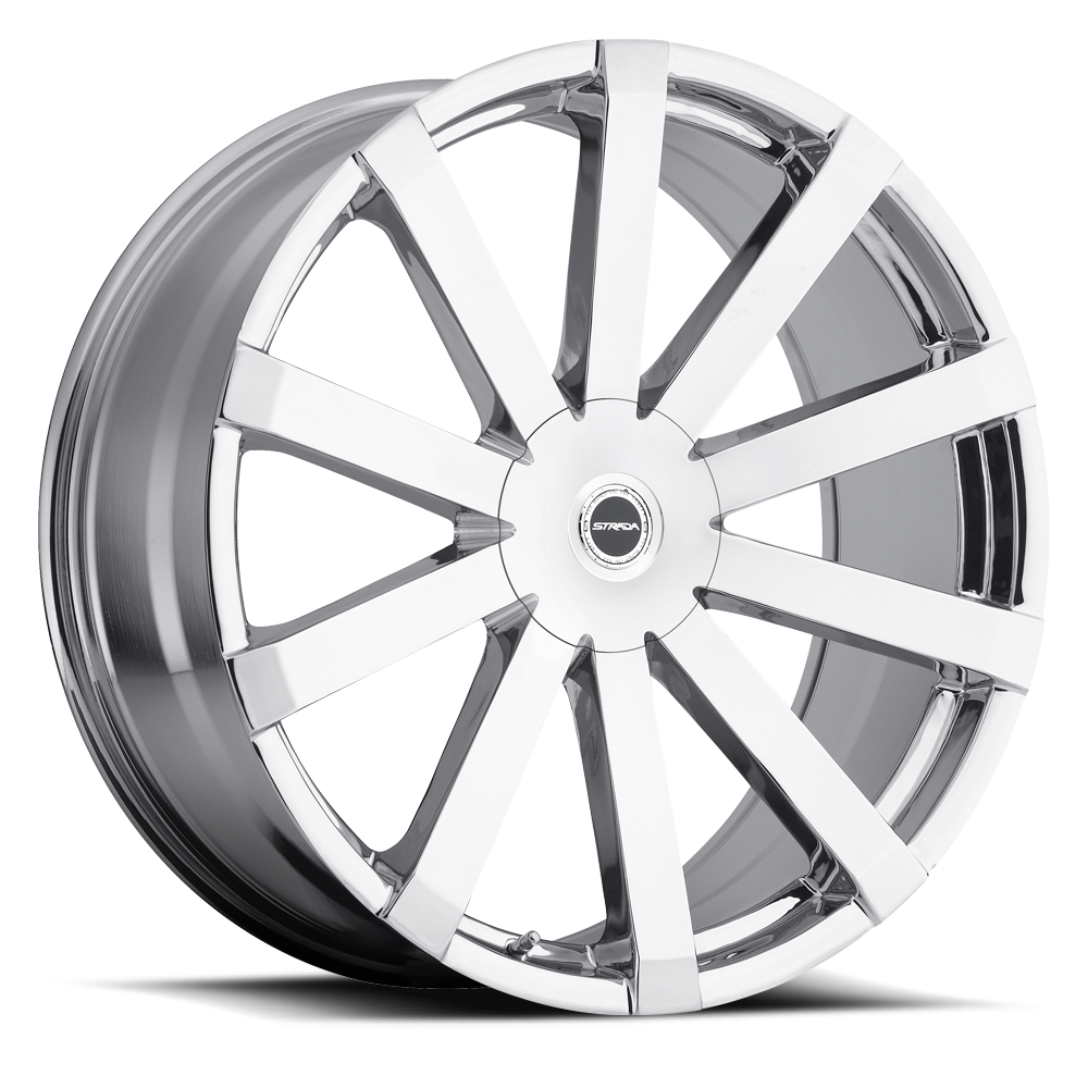 Strada S50 Gabbia Wheels Rims 20x8.5 5x114.3 5x127 Chrome 35mm | S50052735