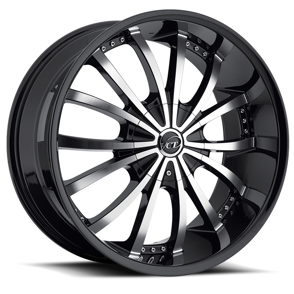 Vct Mancini 20x8.5 5x110 5x114.3 Black Machined 40mm Wheels