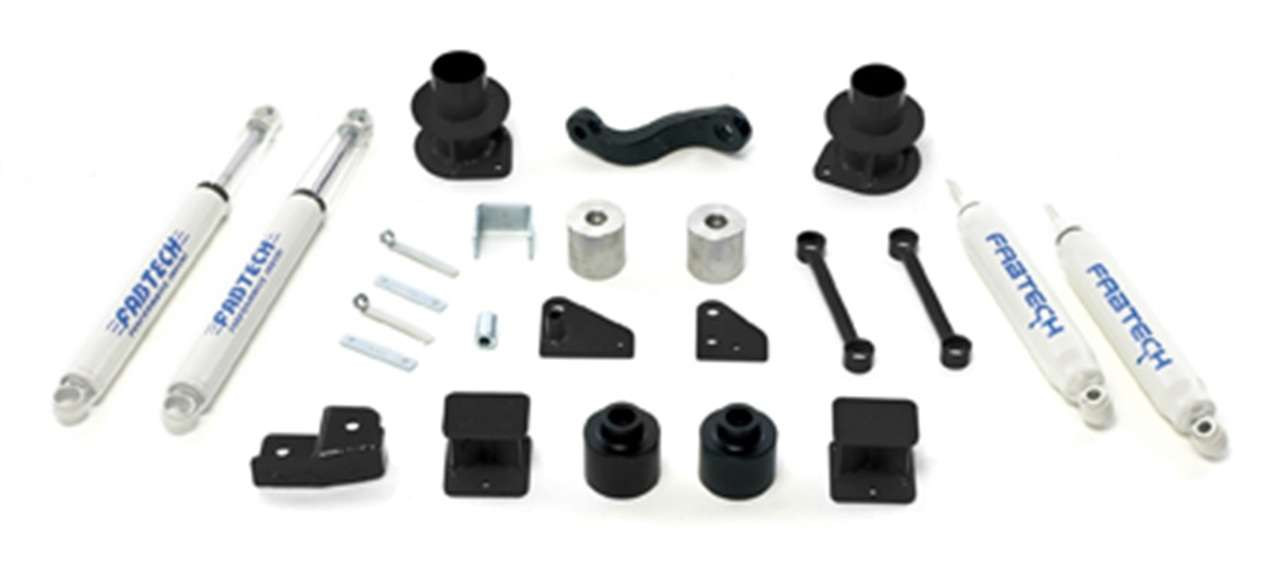 Fabtech K4037 3" Basic Lift System w/Shocks For Jeep Wrangler