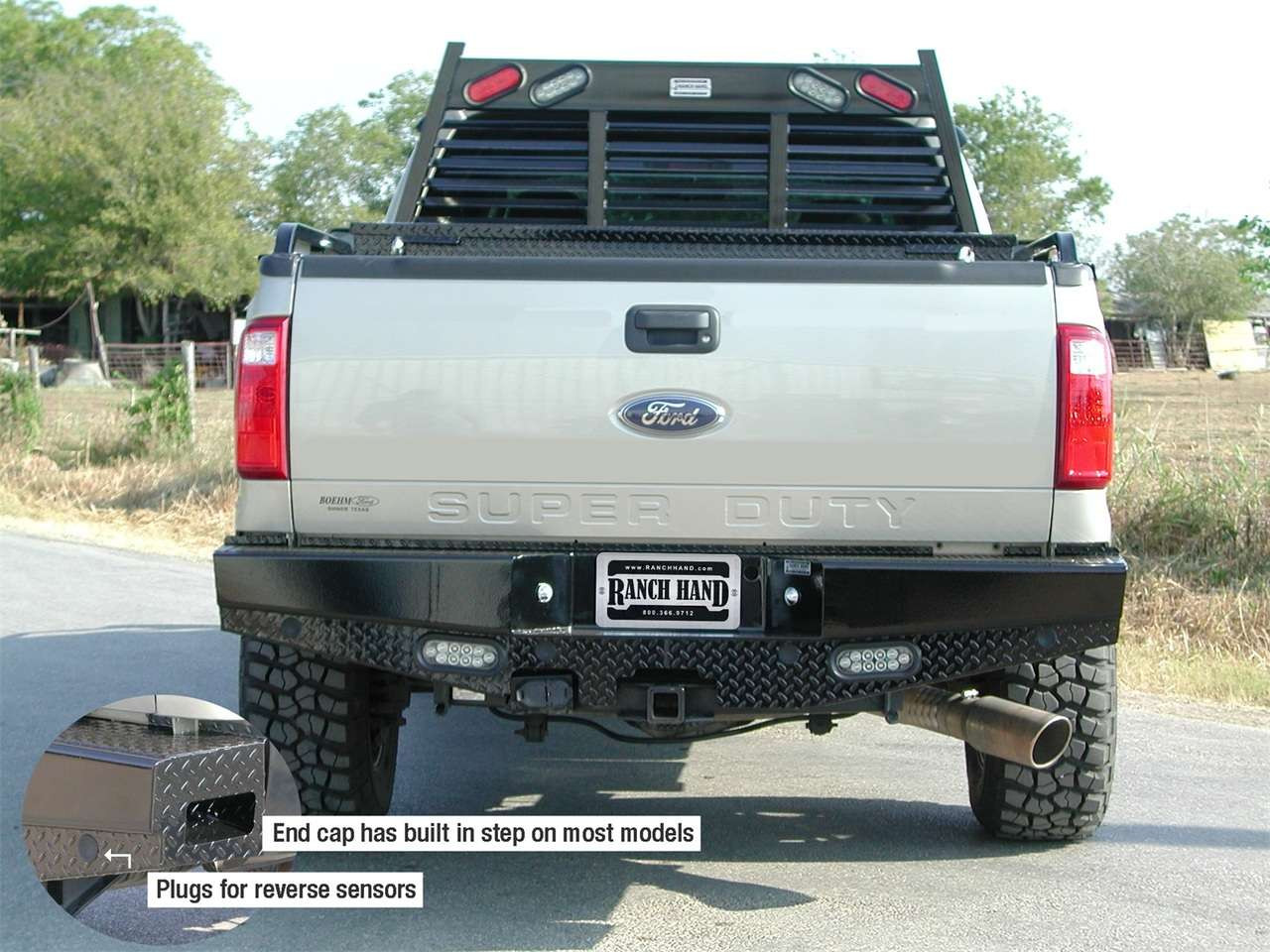 Ranch Hand SBF081BLSL Sport Series Back Bumper For Ford F-250 Super Duty