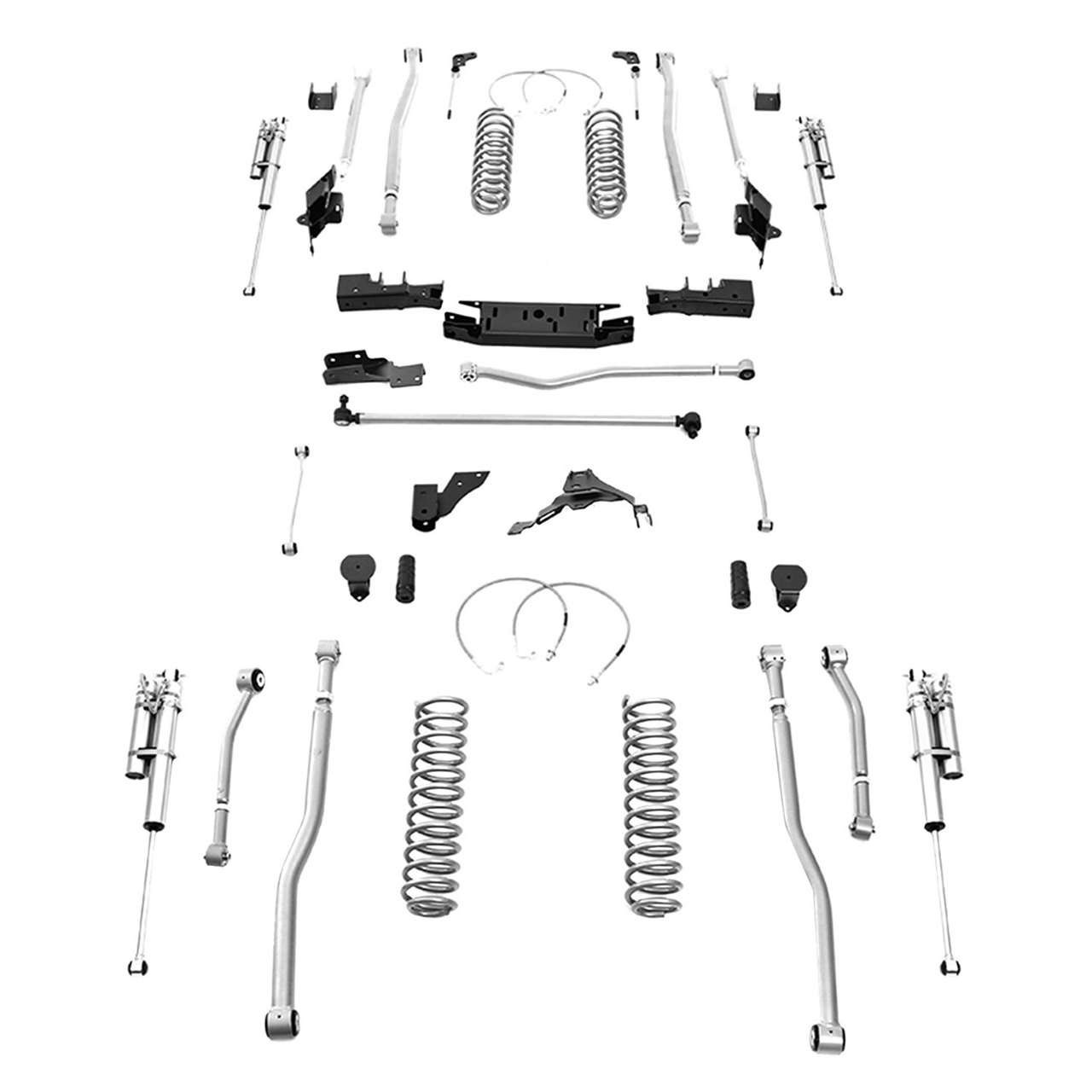 Rubicon Express JK4343PM Extreme Duty Long Arm Kit w/Shock 3.5" Wrangler