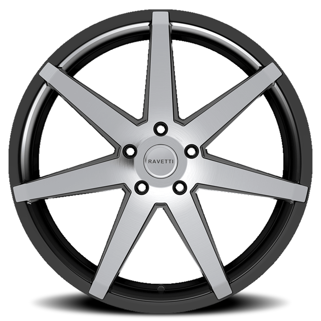 Ravetti M7 22x10 5x114.3 Satin Black Machined 45mm Wheels