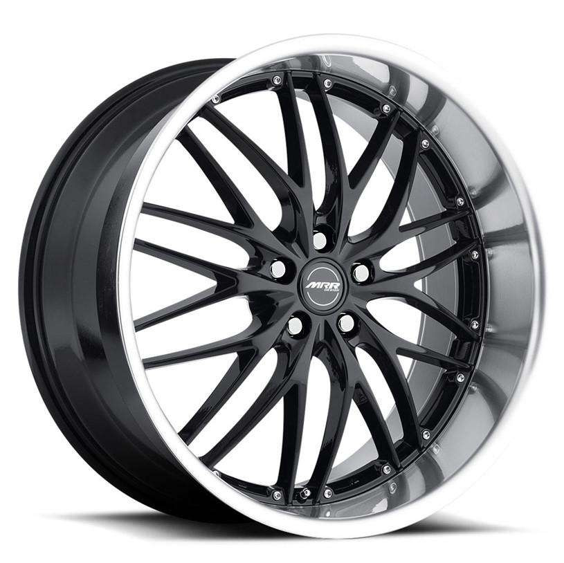Mrr Gt1 Wheels Rims 19x8.5 5x120 Black Machined Lip 38mm | GT01198552038BK