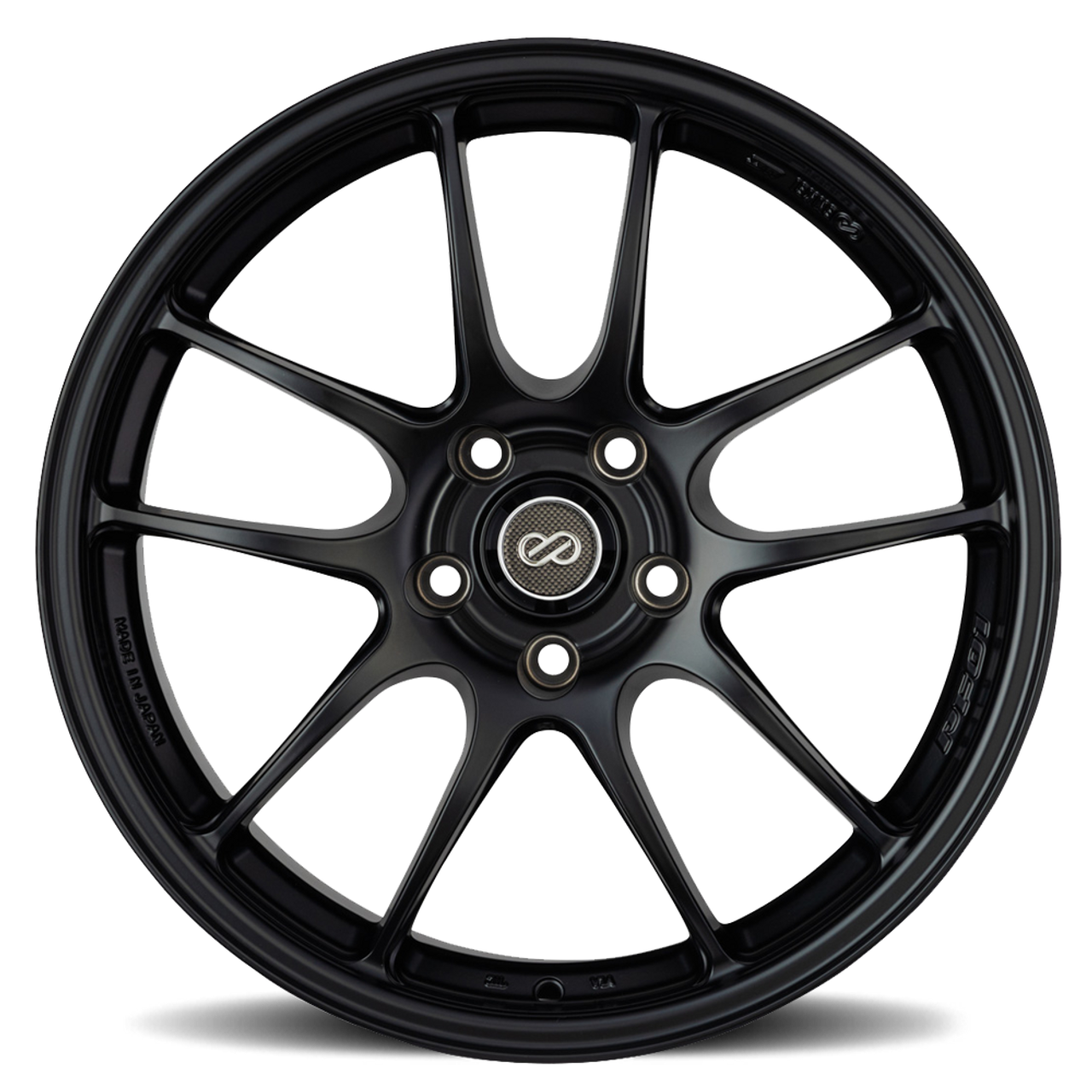 Enkei Pf01 Wheels Rims 18x9.5 5x114.3 Black 45mm | 460-895-6545BK