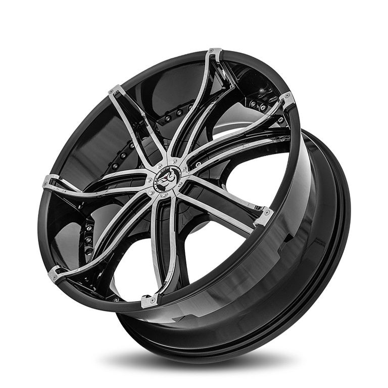 Diablo Dna Wheels Rims 22x8.5 Blank Custom Drilled Gloss Black 18mm ...