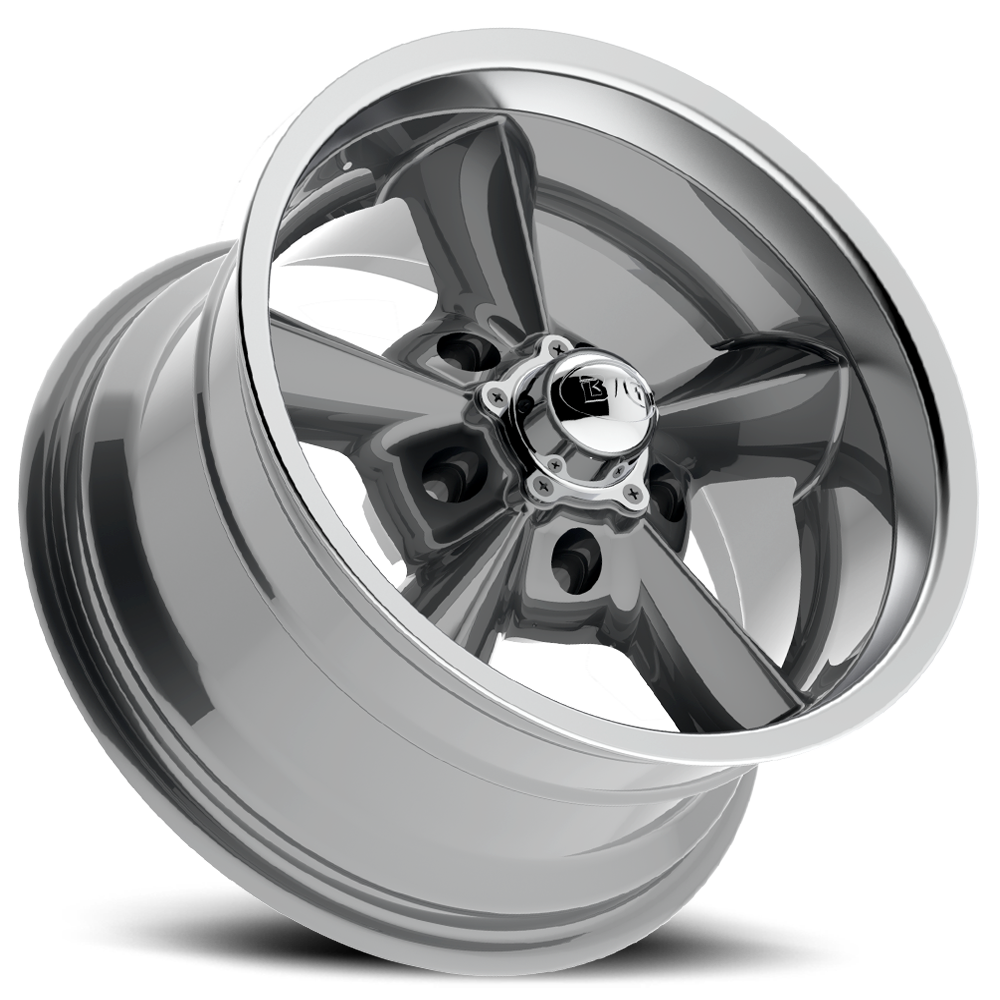 Bg Rod Works Old School Wheels Rims 17x8 5x127 Gunmetal W/ Machined Lip ...