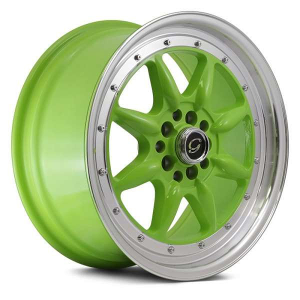 G - Line Alloys G8006 Wheels Rims 17x7.5 4x100 4x114.3 Green Machined ...