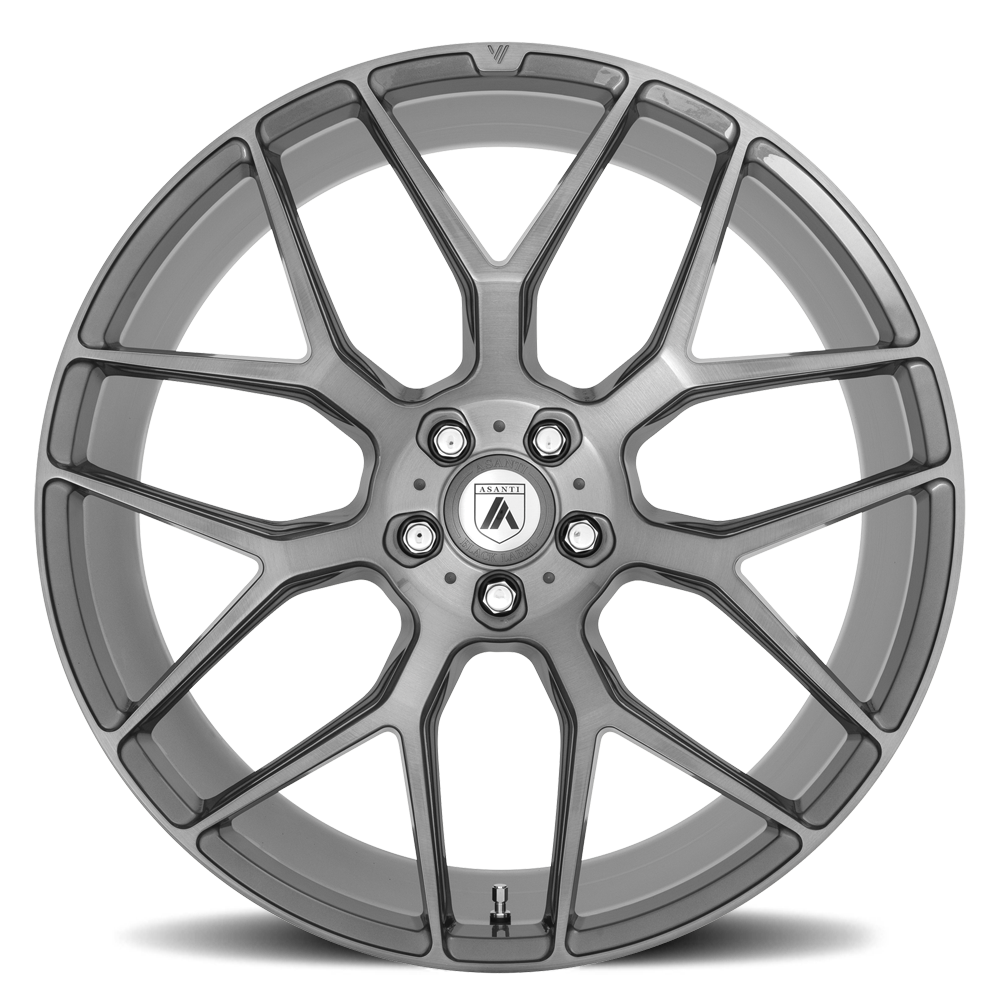 Asanti Abl-27 Dynasty Wheels Rims 22x9 5x120 Titanium Brushed 32mm ...