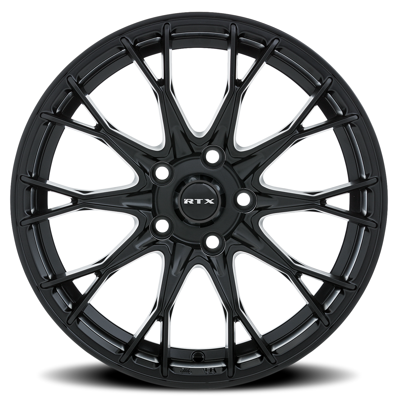 Rtx Concorde Wheels Rims 17x7.5 5x108 Satin Black 38mm | 082535