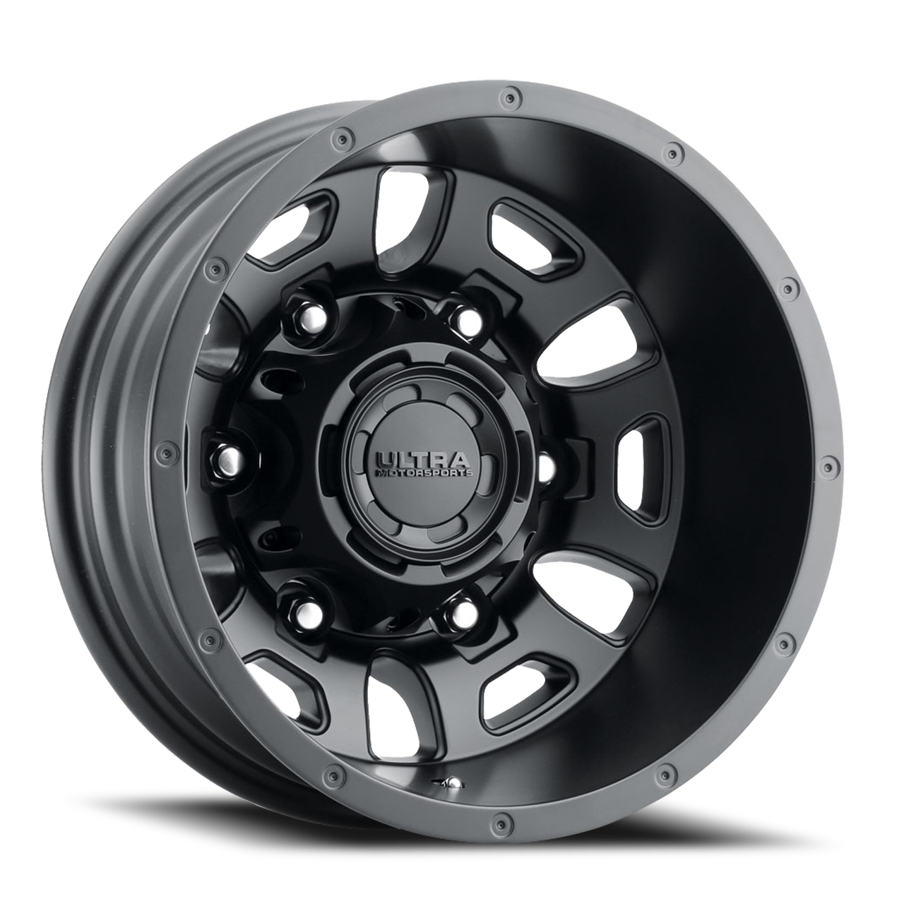 Ultra 003Sb Hunter 16x6 6x180 Black Accents -131mm Wheels