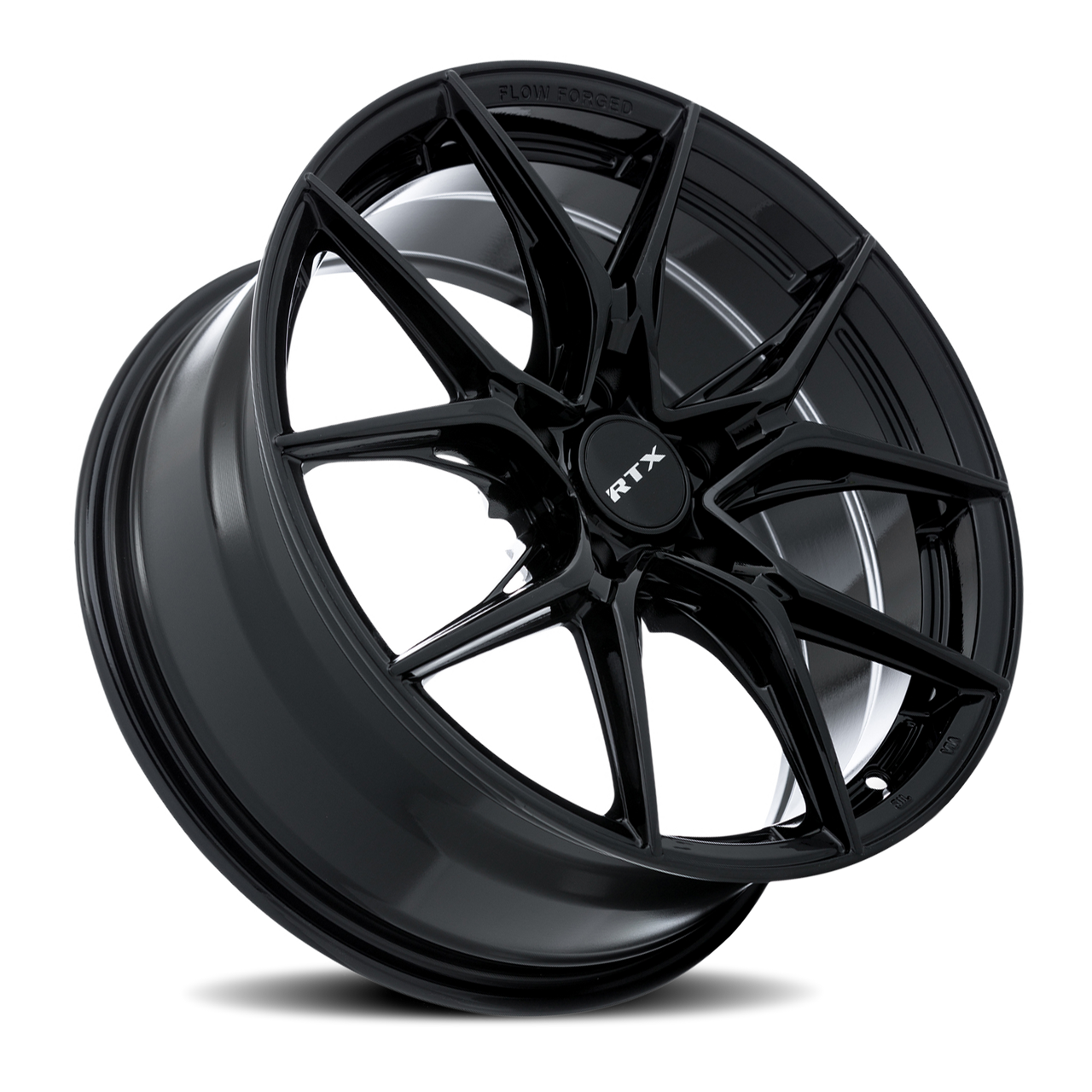 Rtx Slick Wheels Rims 16x7 5x114.3 Gloss Black 40mm | 082919
