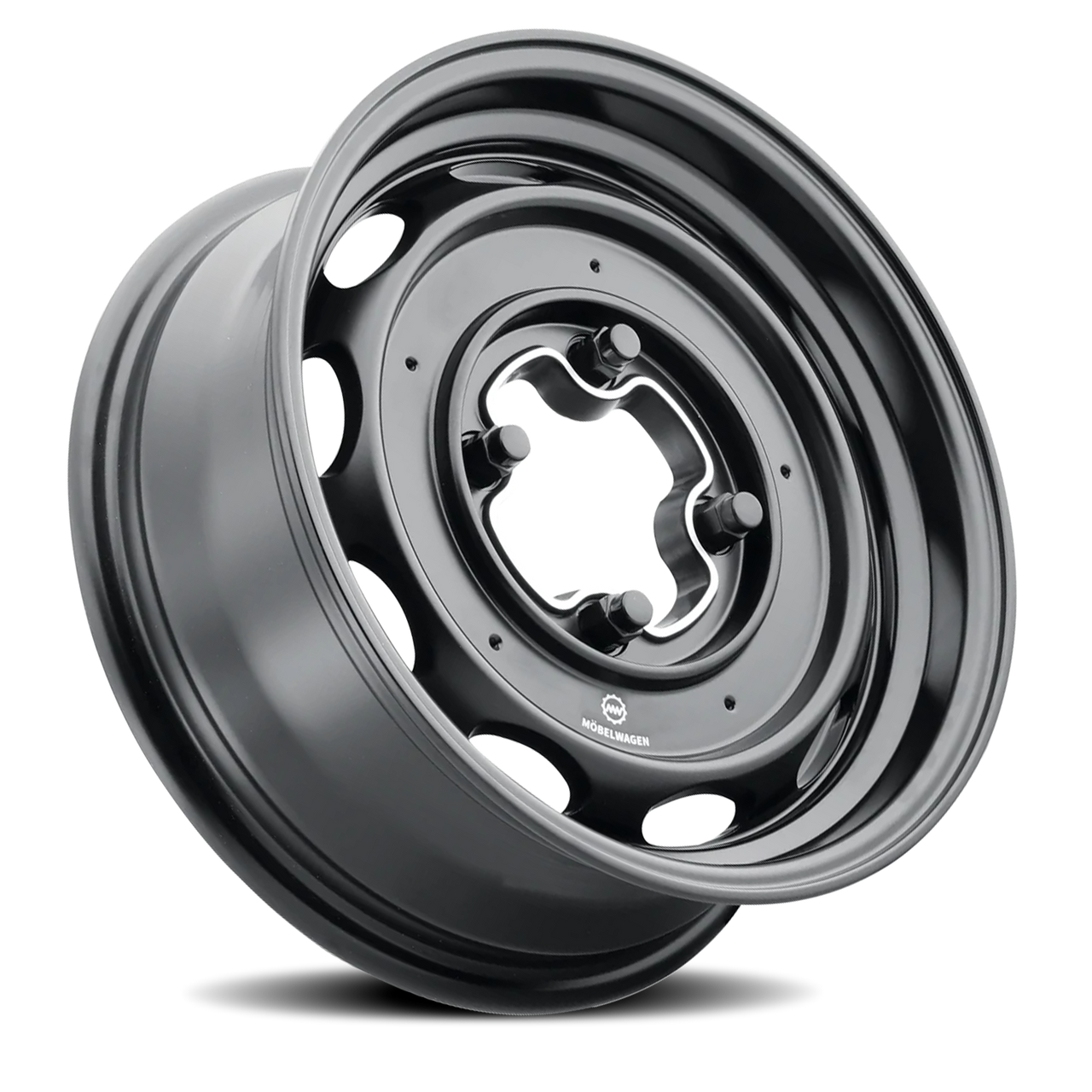 Mobelwagen Mw430B Interceptor Wheels Rims 15x5.5 4x130 Black 20mm | MW ...
