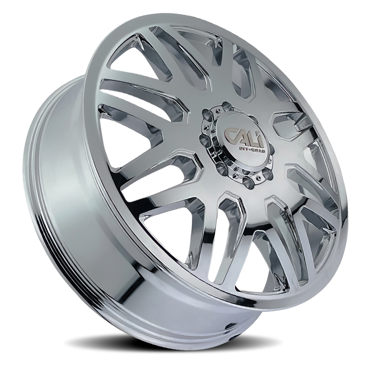 Cali Off-Road Dually Invader Wheels Rims 24x8.25 8x210 Chrome 115mm