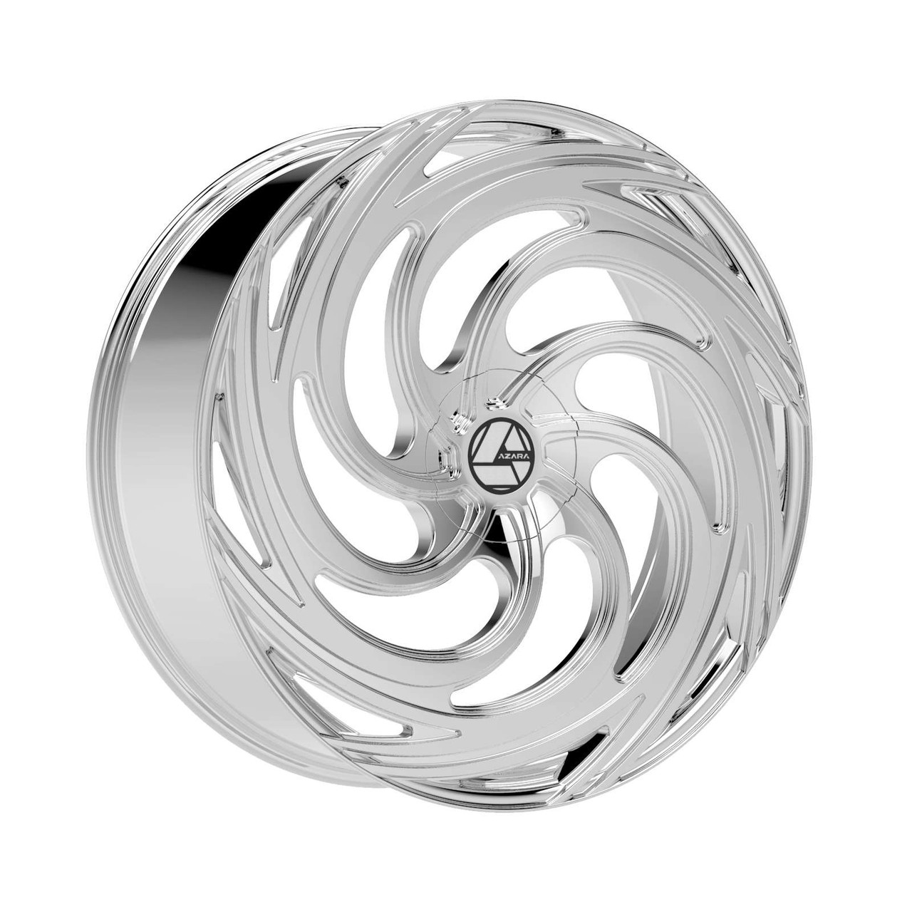 Azara Aza-519 Wheels Rims 28x9.5 Blank Custom Drilled Chrome 15mm | AZA ...